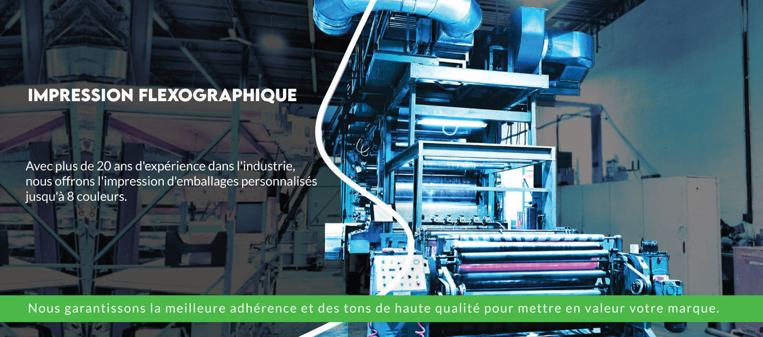 Impression flexographique – Orca Packaging